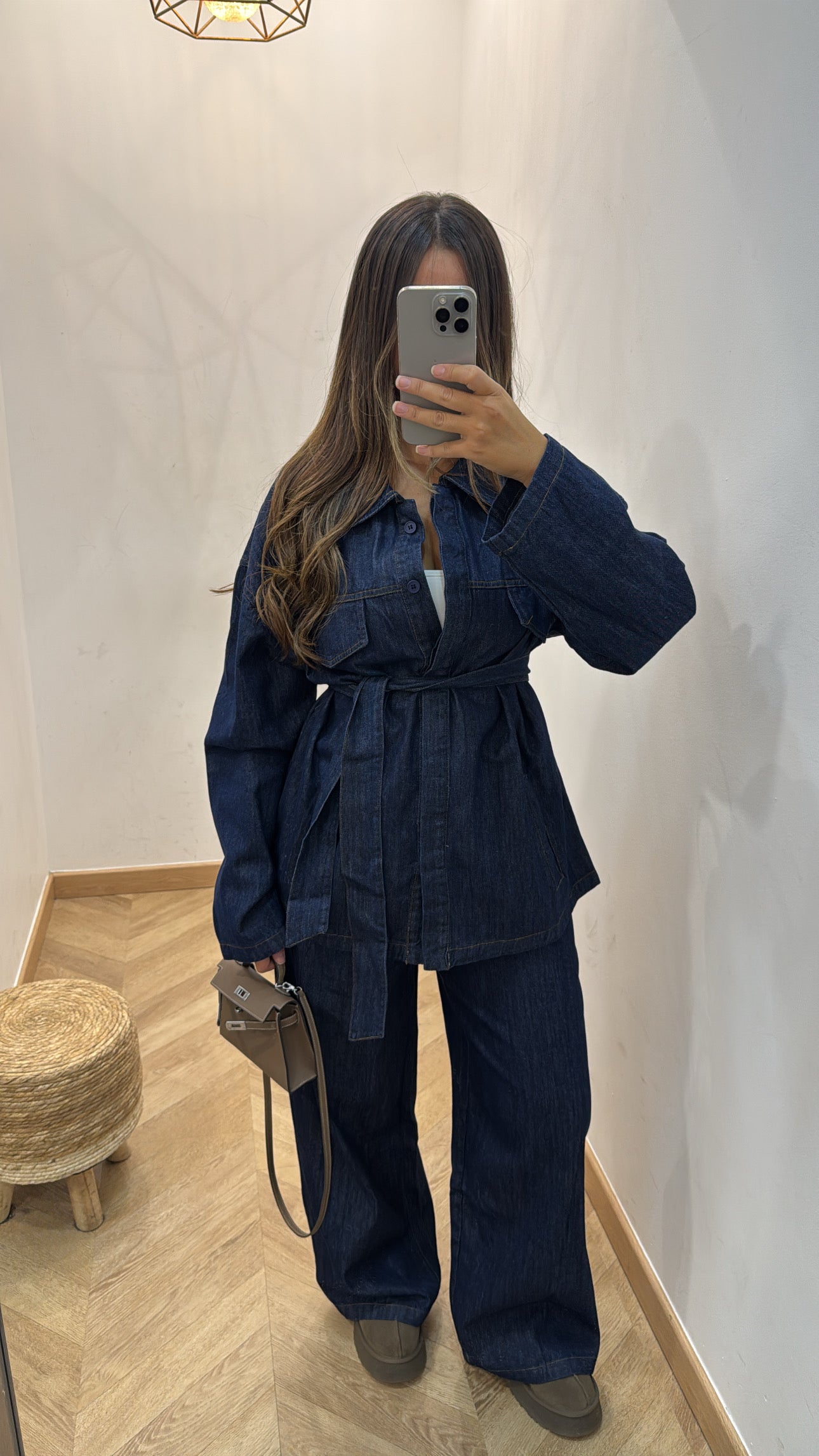 Ensemble jean avec ceinture [ brut ] – sarahbelshop