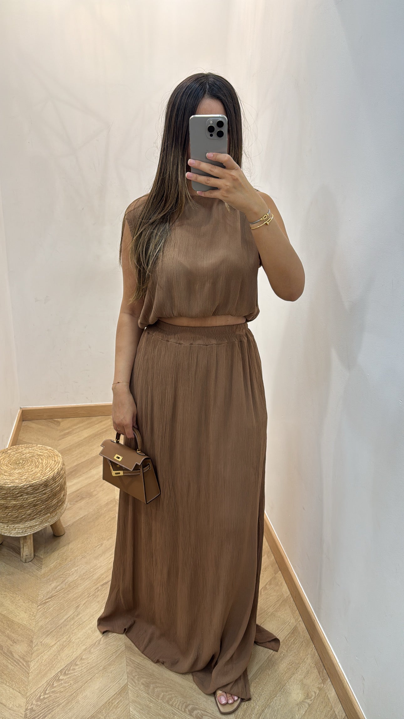 Ensemble jupe xtra long [ camel ] – sarahbelshop